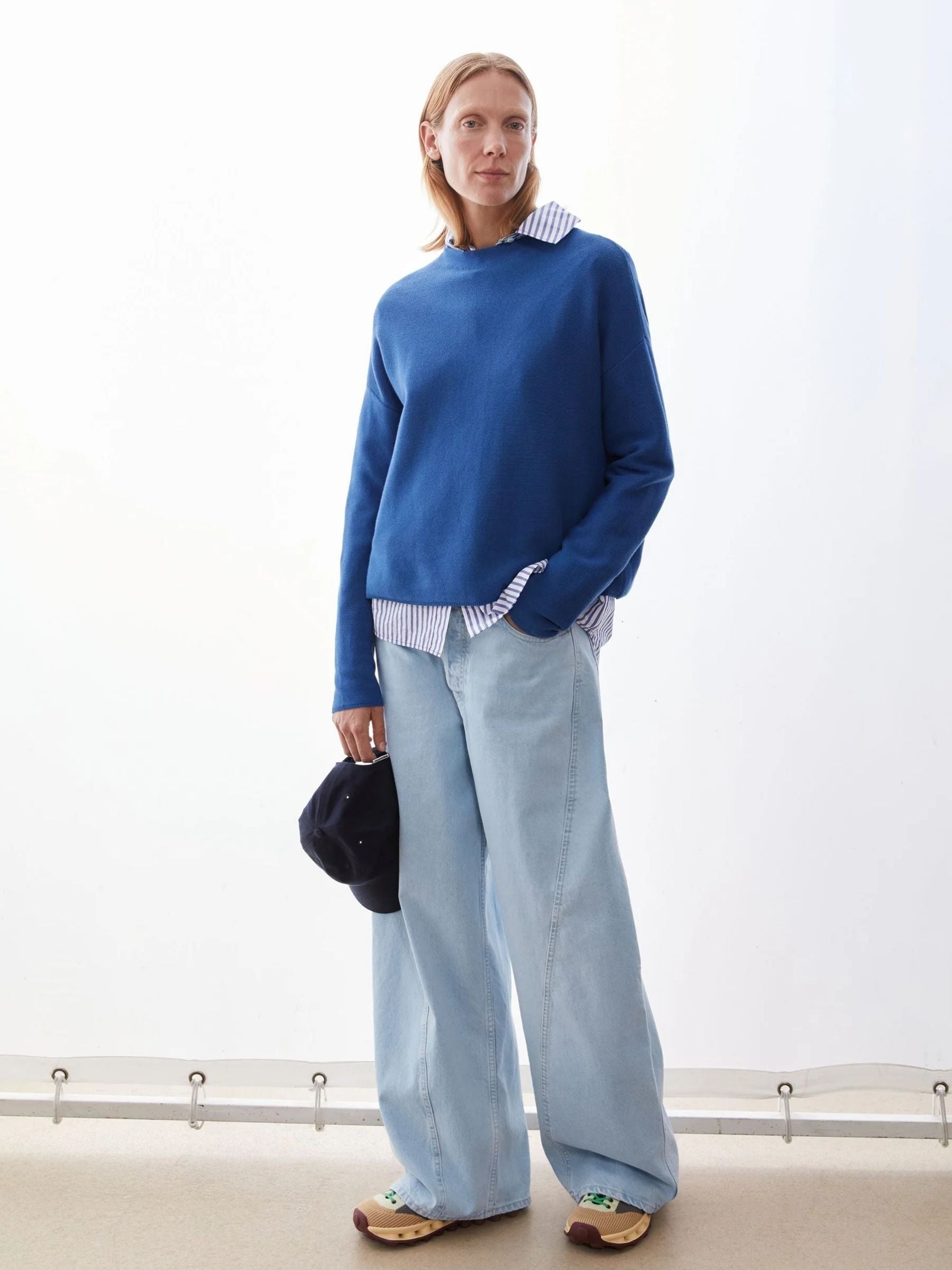 Pullover Merina Links Dynamo Blue | Armedangels